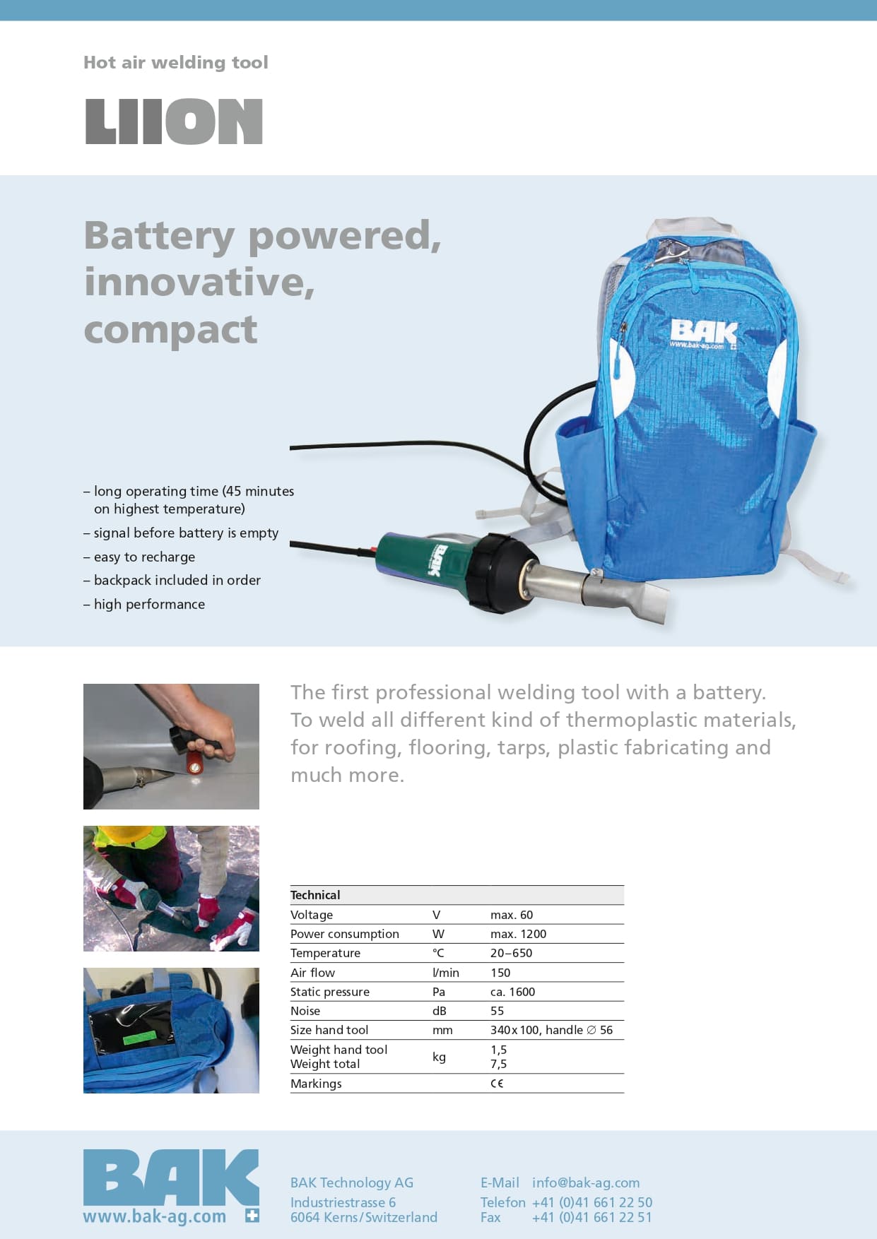 LiiOn Battery Powered Welding Machine